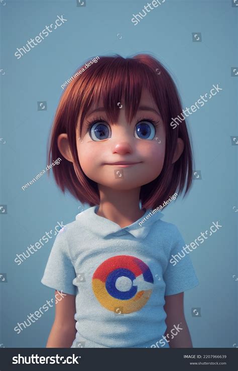 Cute Cartoon Girl 3d Characters
