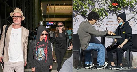 Angelina Jolie And Brad Pitts Son Maddox All Smiles In Hollywood Amid