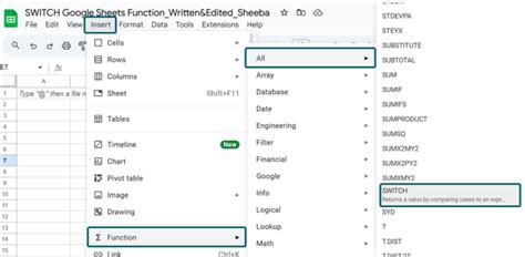 SWITCH Google Sheets Function Syntax Examples How To Use