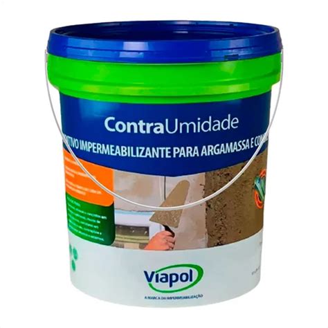 Impermeabilizante Contra Umidade Viapol 18l Argamassa Cor Branco