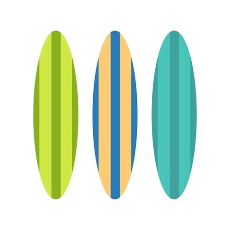 Premium Vector Surf Board Stock Vector Illustration