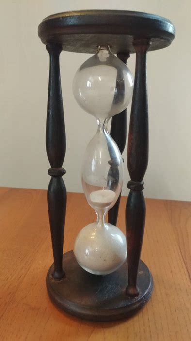 Hourglasssandglass Glass Wood First Half 19th Century Catawiki