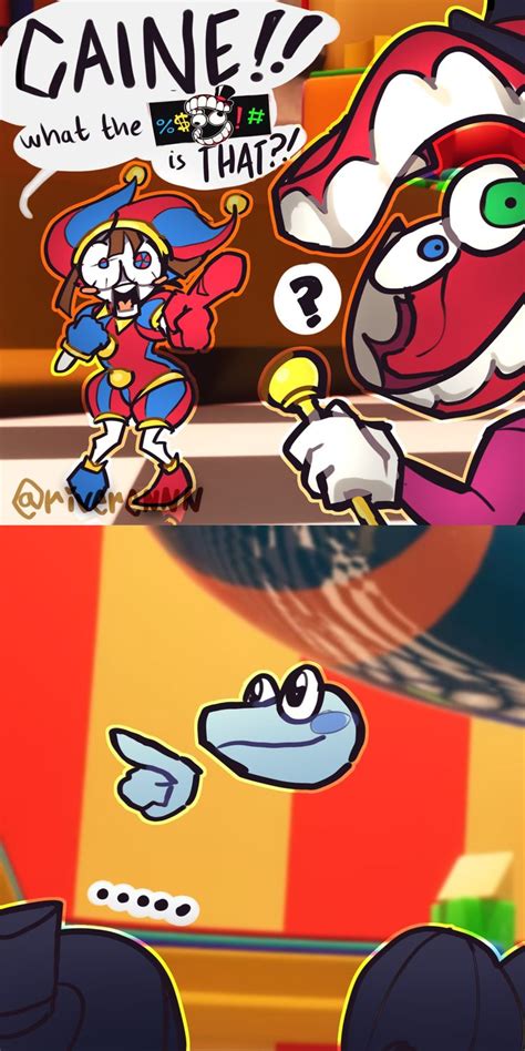 Caine And Pomni Discover An Unspeakable Thing Circus Digital Funny Images