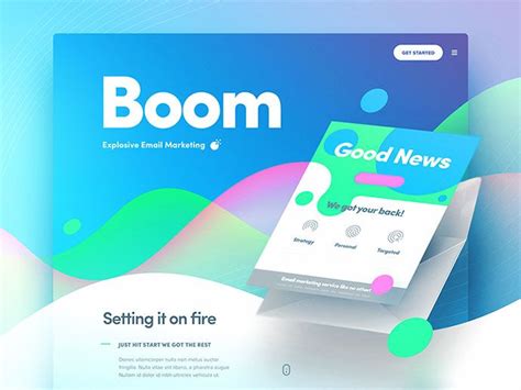 25 Landing Page Designs With Beautiful Color Gradients Bashooka Web Design Page Design Design