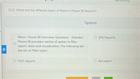 Q13 What Are The Different Types Of Filters StudyX