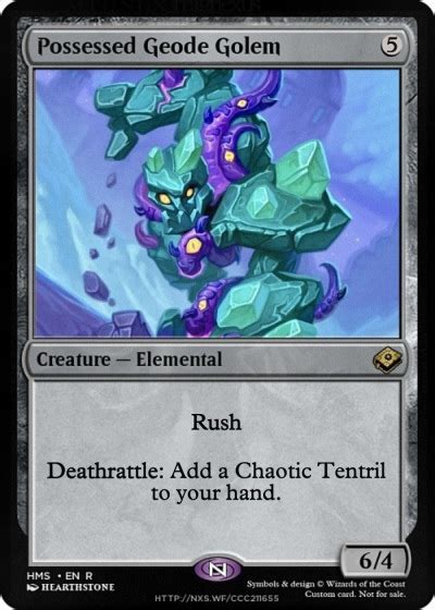 Mtgnexus Possessed Geode Golem