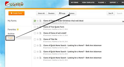 How Can I Recover A Form That Was Deleted
