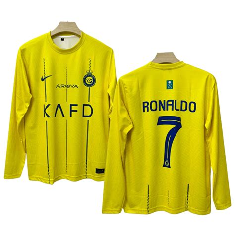 Al Nassr 2023 24 C Ronaldo Full Sleeve Jersey Cyberried Store