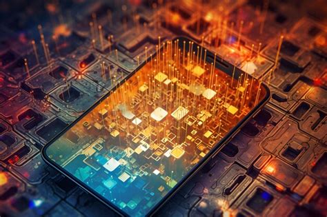 premium ai image phone screen neural networks ai