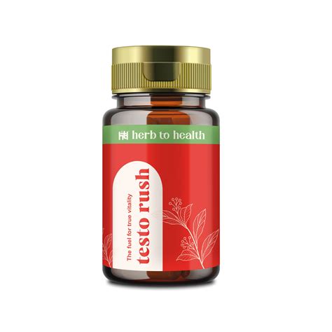 Testo Rush For Strength And Stamina 60 Capsules Herb To Health
