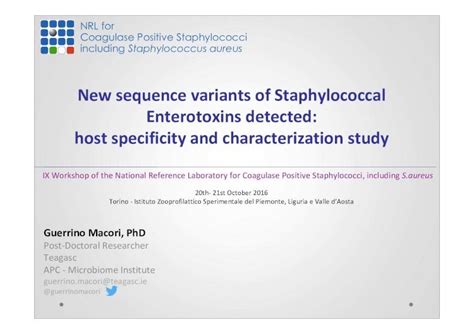 Pdf New Sequence Variants Of Staphylococcal Enterotoxins · New Sequence Variants Of