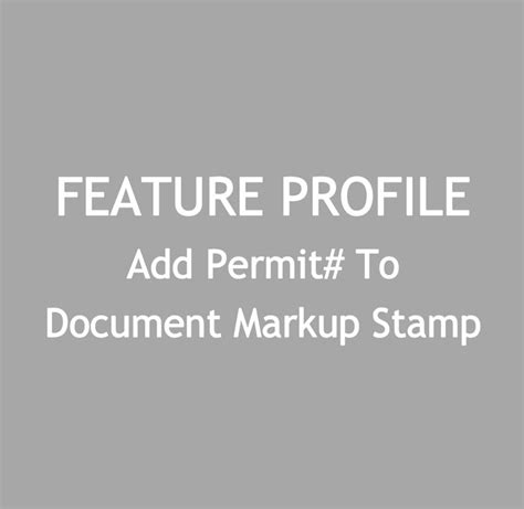 Citizenserve Add Permit To Document Markup Stamp