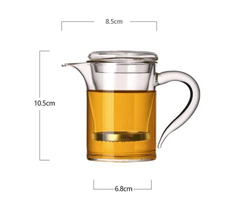 모던 내열 유리 티머그 차우리는 컵 차우림 다도 거름망 뚜껑 머그컵 차우림 도구 오후반차