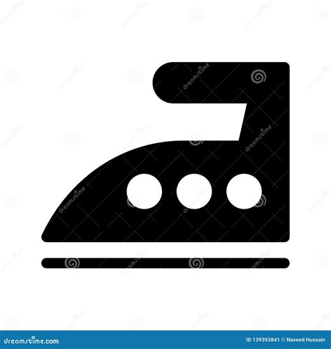 Iron Glyph Flat Vector Icon Stock Illustration Illustration Of