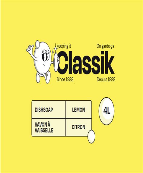Classik Yellow Dishsoap Qualican Qap Services Inc