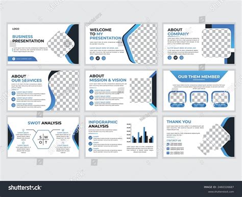Powerpoint Presentation Design Template Business Stock Vector (Royalty ...