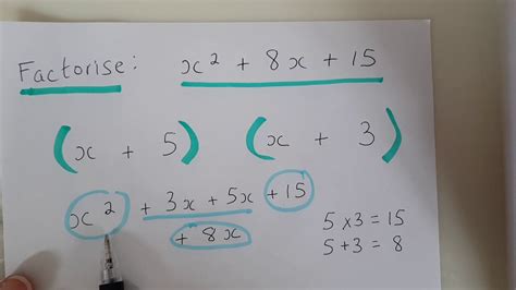 Gcse Expanding And Factorising Quadratics Youtube
