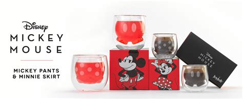 Joyjolt Mickey Pants And Minnie Skirt 3d 74oz Double Wall