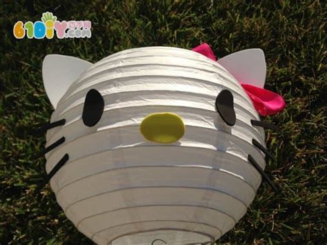 中秋节手工 Kitty猫卡通灯笼制作 综合其它 巧巧手幼儿手工网