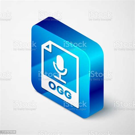 檔文檔圖示下載在白色背景上隔離的 Ogg 按鈕圖示ogg 檔符號藍色正方形按鈕向量插圖向量圖形及更多互聯網圖片 互聯網 商標 多媒體