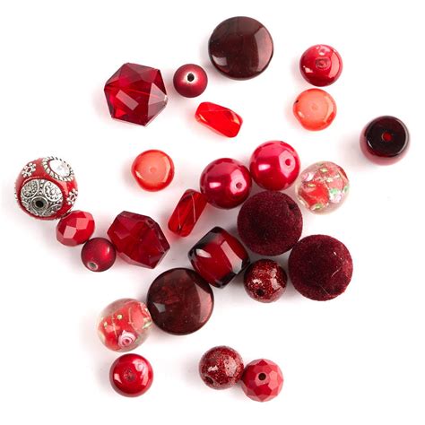 Small Red Beads Beads Jewelry Making Craft Supplies Factory Direct Craft