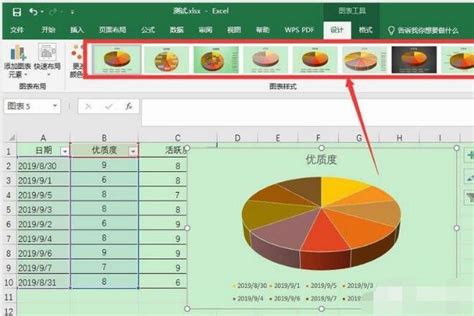 Excel如何一键生成饼图 Excel如何修改饼图 Excel 教程之家
