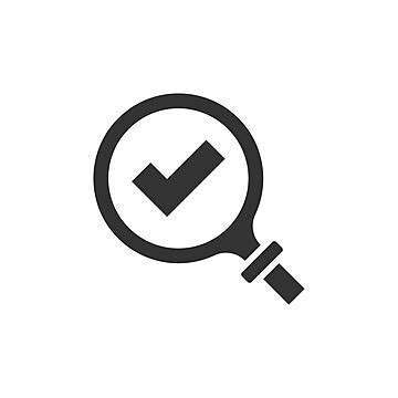 Flat Check Mark Hand White Background Business Approval Concept Vector Confirmation Vector