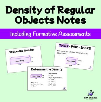 Calculating Density Notes TPT