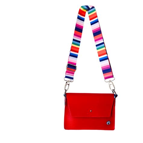 Ally Mini 4 In 1 Leather Bag Red Pebble Nene And Bop