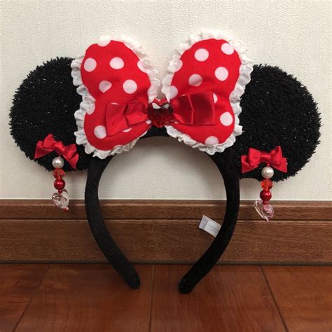 レッド ミニーカチューシャ ディズニー ミニーちゃん カラー