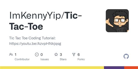 Github Imkennyyip Tic Tac Toe Tic Tac Toe Coding Tutorial Https