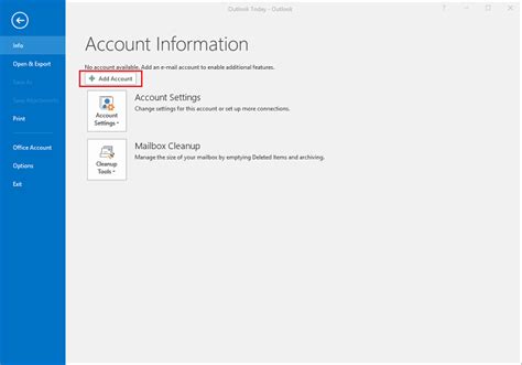 Setting Up Microsoft Outlook 2016