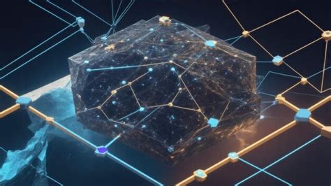 Digital Connections With Data And Blockchain Technology Abstract