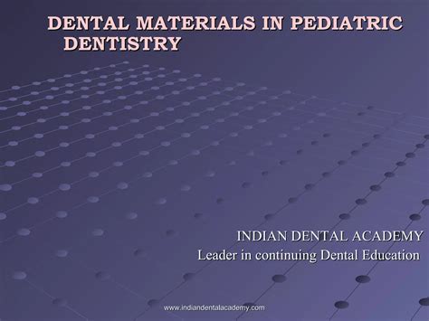 Dental Materials Dental Implant Courses Ppt