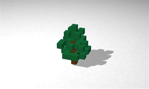 Codeblock Design Fir Tree Tinkercad