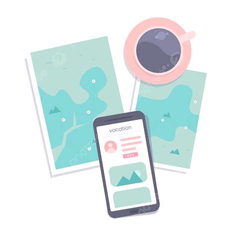 mobile applications user interface and coffee vector ui ux mobile