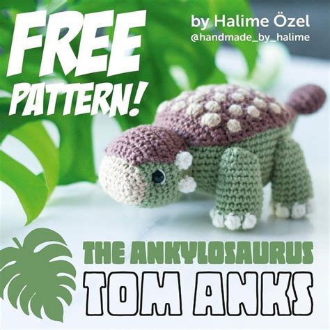 Free Crochet Pattern Ankylosaurus