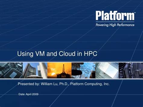 Ppt Using Vm And Cloud In Hpc Powerpoint Presentation Free Download Id408613