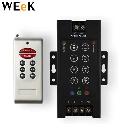 Mini Led Rgb Remote Controller Dc5 24v 17key Rf Wireless Controller