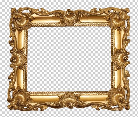 marcos rectángulo dorado dorado metal marco png Klipartz