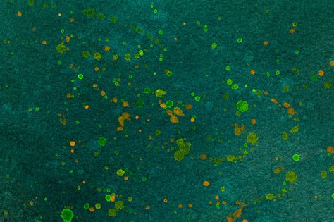 추상 미술 배경 어두운 녹색과 에메랄드 색상 부드러운 시안 그라데이션이 있는 캔버스에 수채화 0명에 대한 스톡 사진 및 기타 이미지 Istock