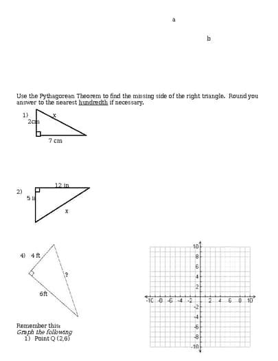 Guided Notes Lesson Pythagorean Theorem By Counting Corner