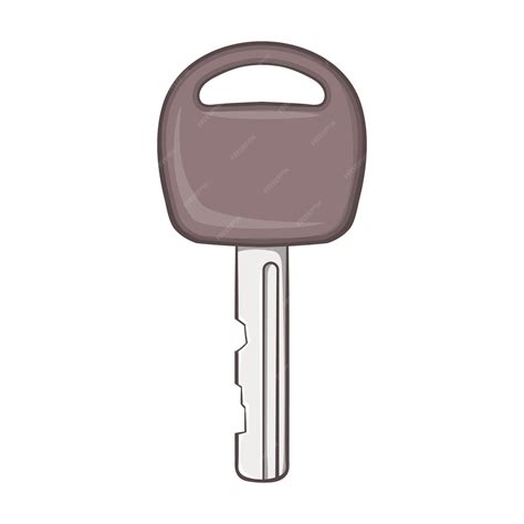 Premium Vector Car Key Icon In Cartoon Style On A White Background