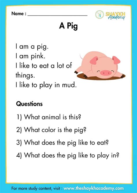 Beginner Level Comprehension Passages Artofit