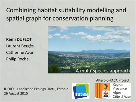 Pdf Combining Habitat Suitability Modelling And Spatial Graph For Multi Species Landscape