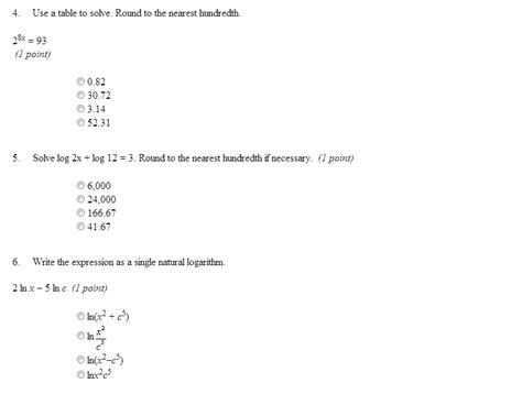 solved use a table to solve round to the nearest hundredth