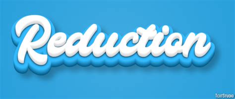 Reduction Text Effect And Logo Design Word