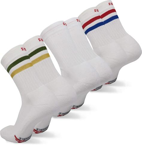 DANISH ENDURANCE Chaussettes De Tennis Pour Homme Et Femme Lot De 3