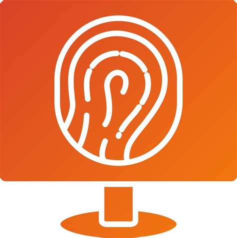Biometric Computer Icon Style 21765229 Vector Art At Vecteezy