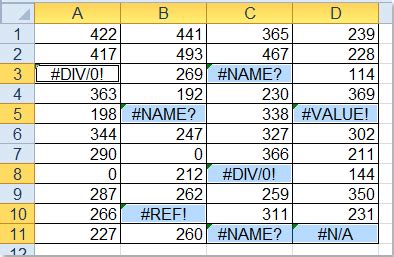 How To Hide All Error Values In Excel